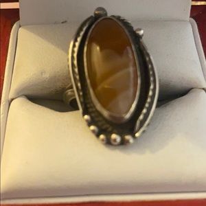 Jewelry | Sterling S Carnilium Stone Vintage Navajo Ring | Poshmark